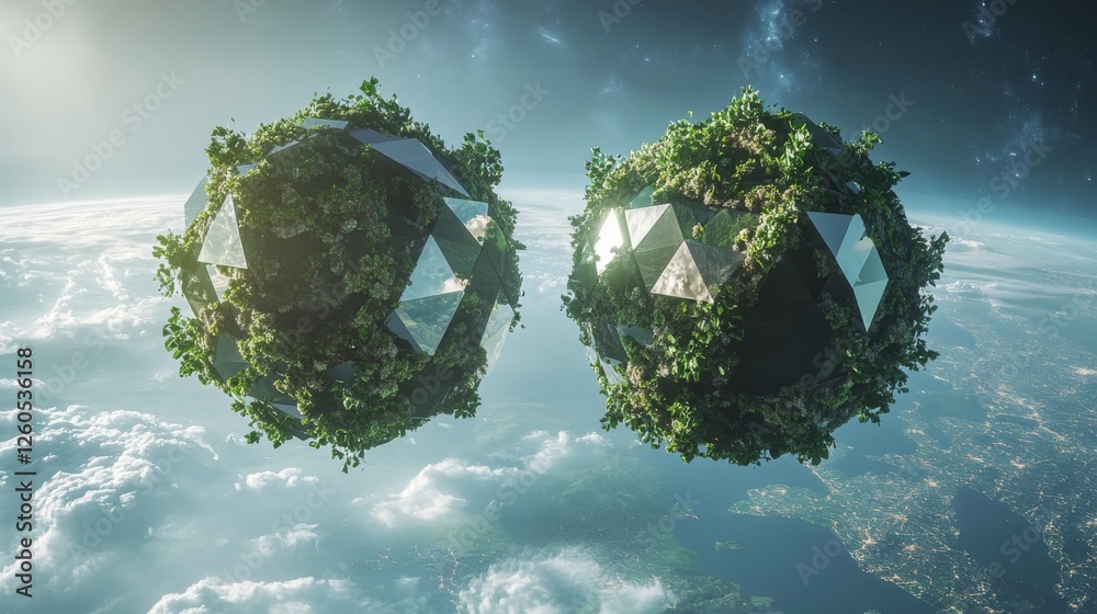 Abstract world map low poly textured global earth continents ocean map ...