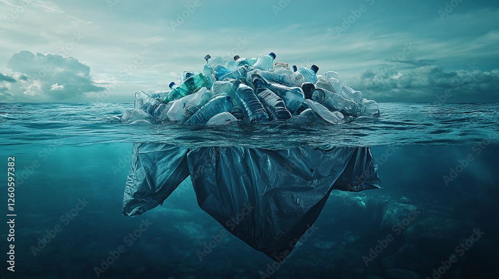 Plastic pollution accumulates in water, highlighting the urgent ...