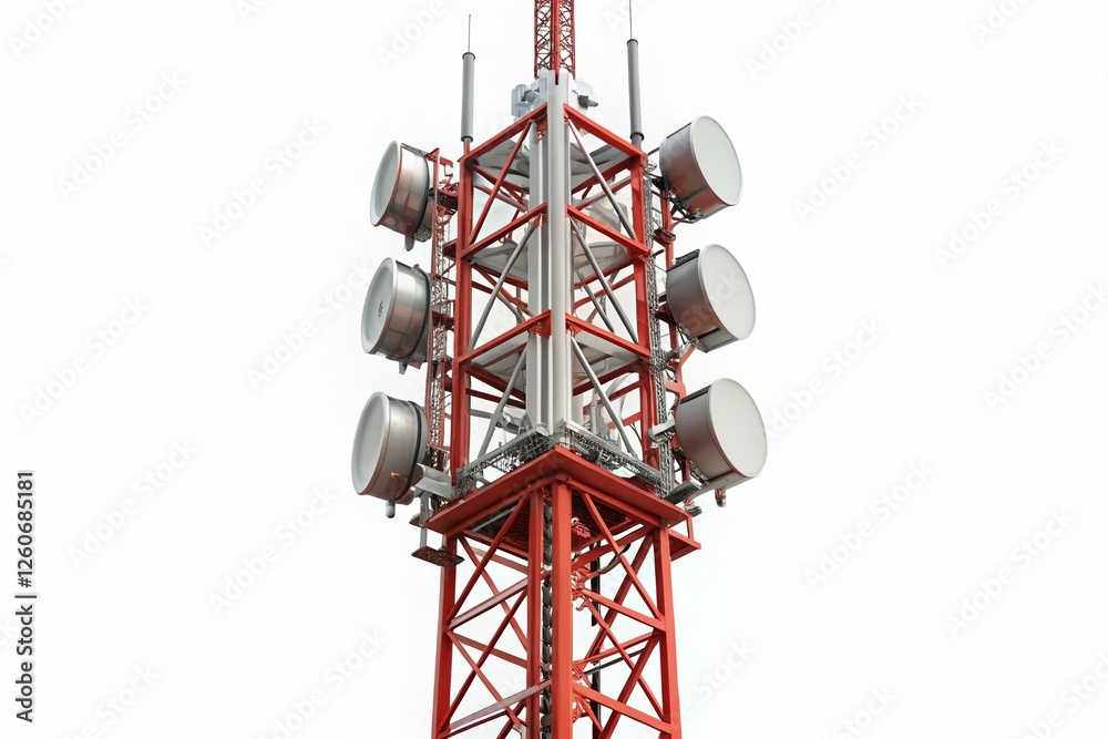 Mobile Phone Antenna Tower, Cellular Tower, Communication Tower ...