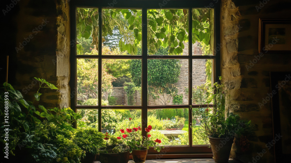 Garden window house room design interior architecture ideas scenery ...