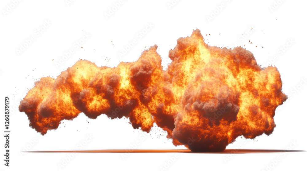Realistic fire explosion with transparent background for vfx projects ...