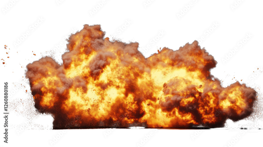 Realistic fire explosion with transparent background for vfx projects ...