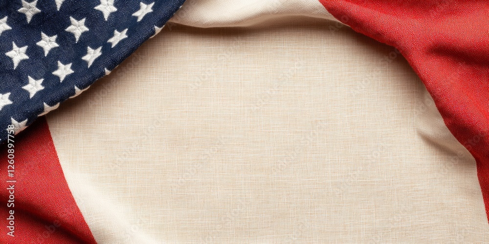 Patriotic Fabric Design Rippling American Flag Texture for Holiday ...