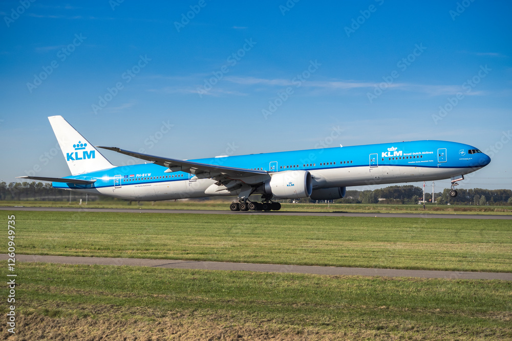 Amsterdam Airport Schiphol, Netherlands - October 4, 2024: KLM Royal ...