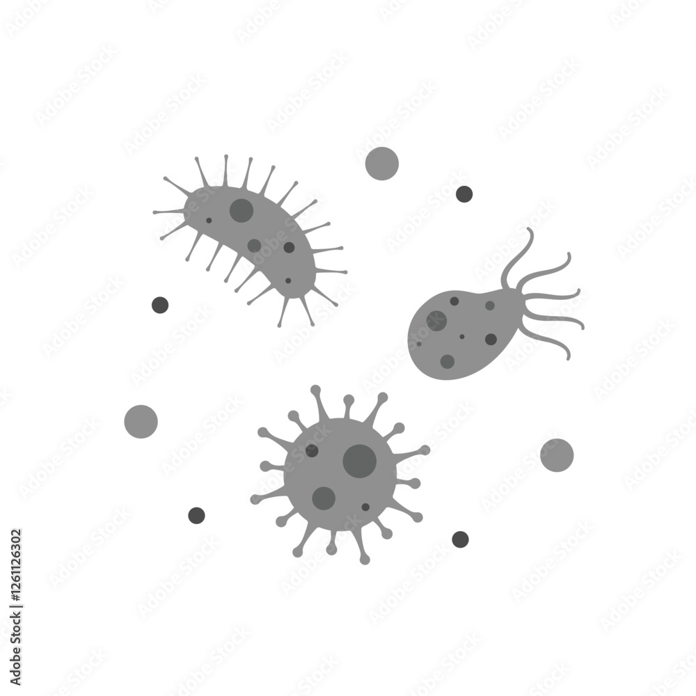 Air Pollution Cartoon Vector Atmospheric Aerosol Particles Or Particulate Matter Size