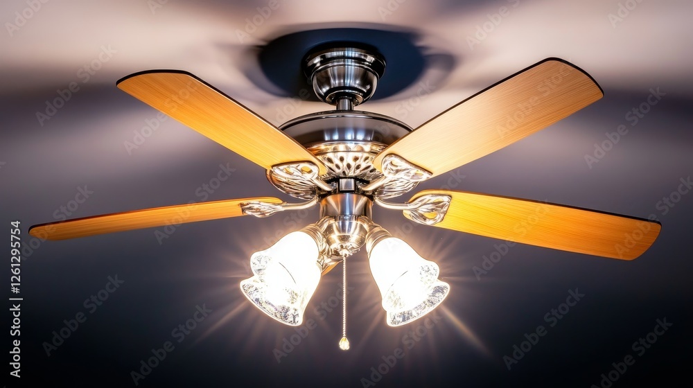 Modern Ceiling Fan with Light Fixture - Elegant ceiling fan with ...