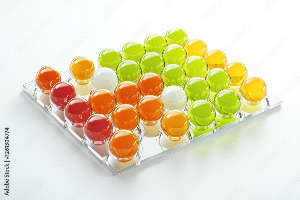Potential of Hydrogen ion in an acidic solution, illustrated as a 3D ...