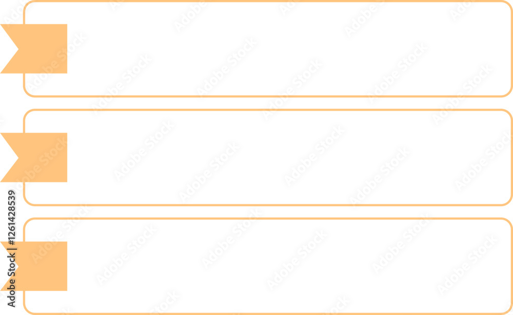 3 Point List Infographics Stock Vector | Adobe Stock