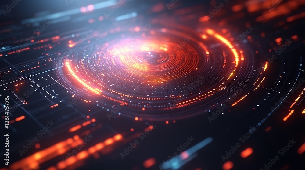 Clean flyer mockup for a technology startup with minimalist design and ...