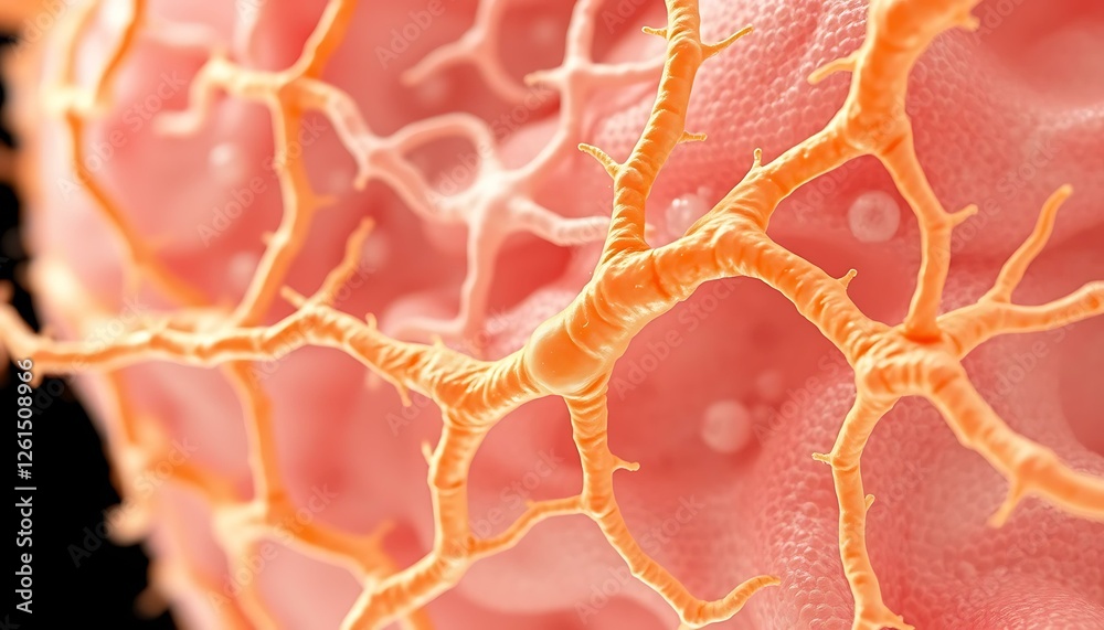 Microscopic View of Alveoli: Lung Structure & Respiratory System Stock ...