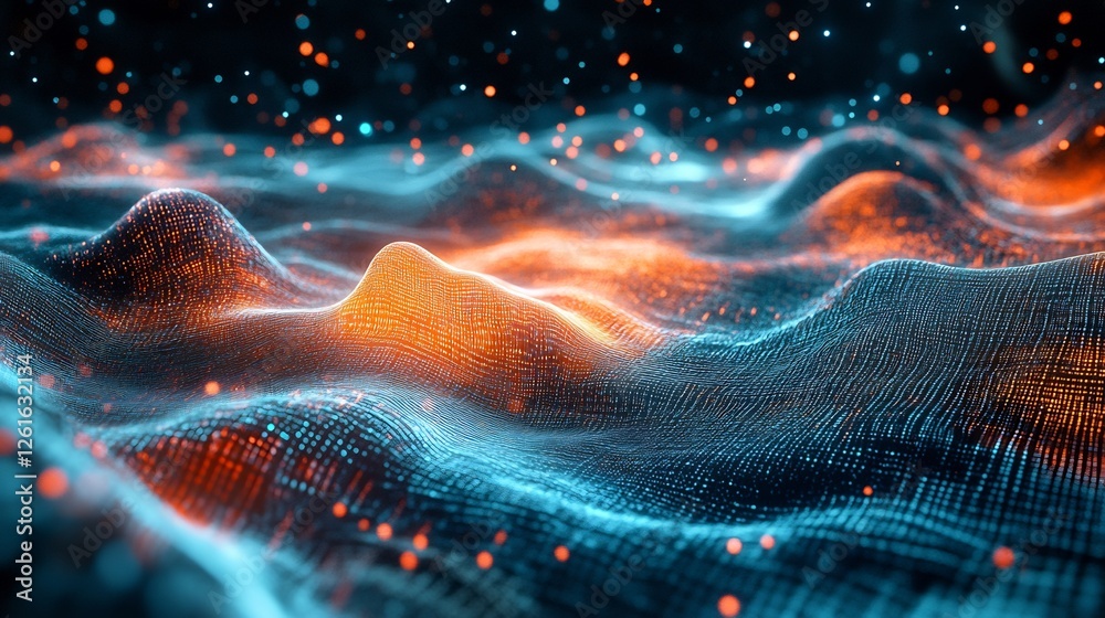 AI powered digital art generator creating synthetic landscapes from ...