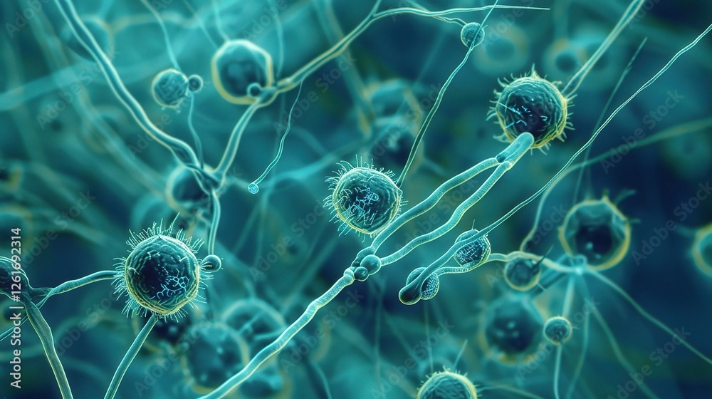 Fungal toxin, which is a harmful substance produced by fungi. These ...
