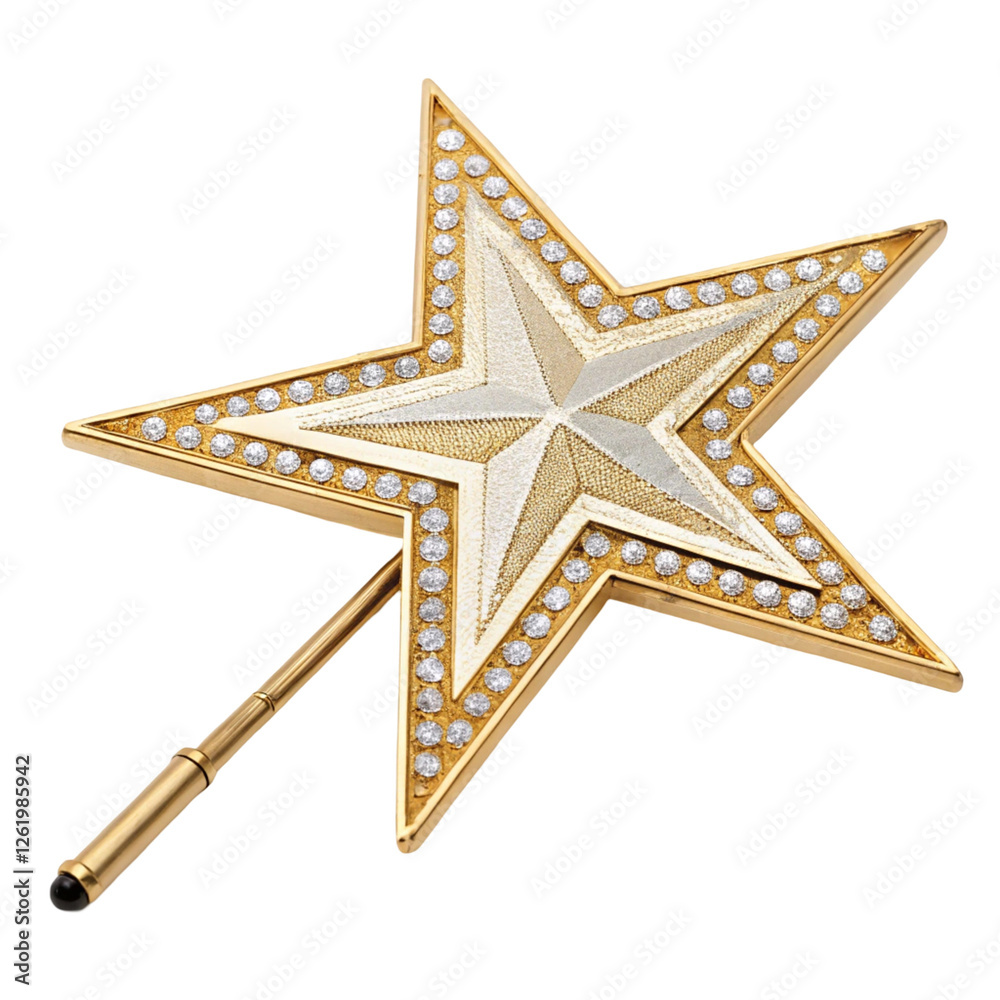 Magic star show element isolated on transparent background Stock Photo ...