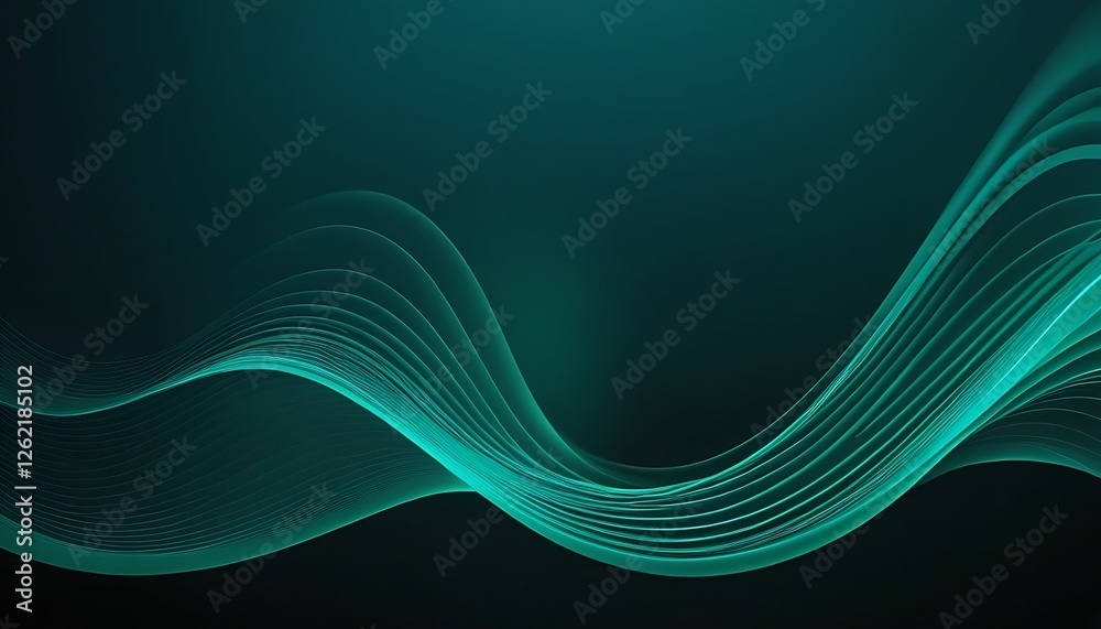 Animated background video with turquoise spiral wave pattern,light ...