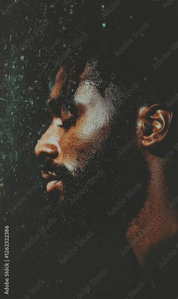 The combination of portraits of men and women of various ages, genders ...