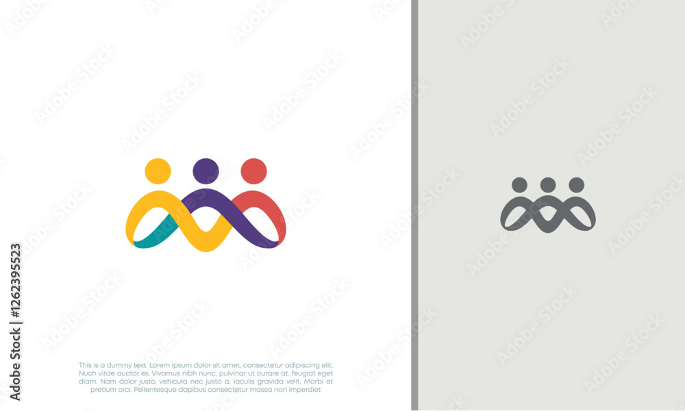 Vetor Global Community Logo Icon Elements Template. Community human ...