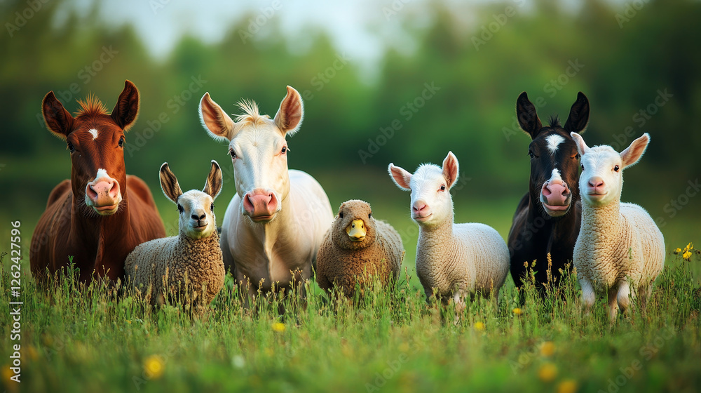 Farm animals and farm, crossword puzzle game grid, vector quiz ...