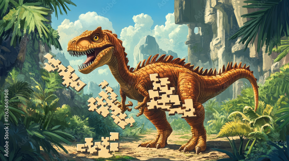 Crossword quiz game grid, prehistoric dinosaurs and reptiles. Vector ...