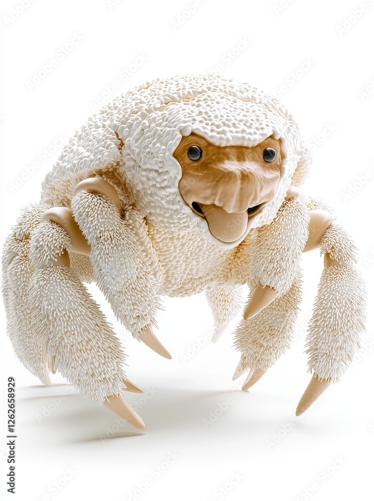 Magnified image of a house dust mite revealing its fine structure ...