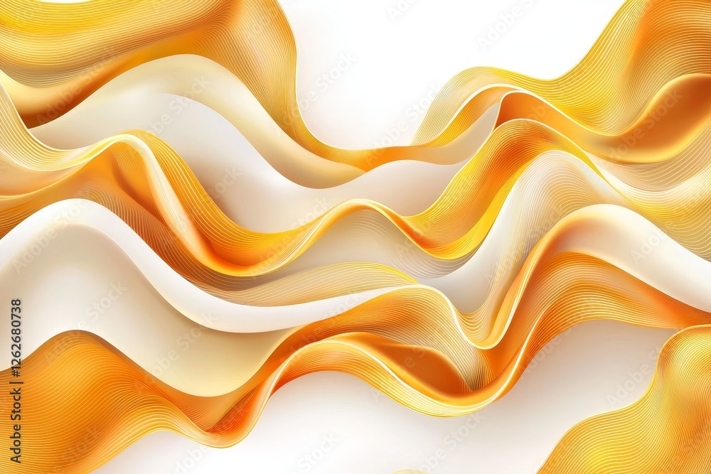 Isolated on a transparent background, a golden rectangle frame with ...