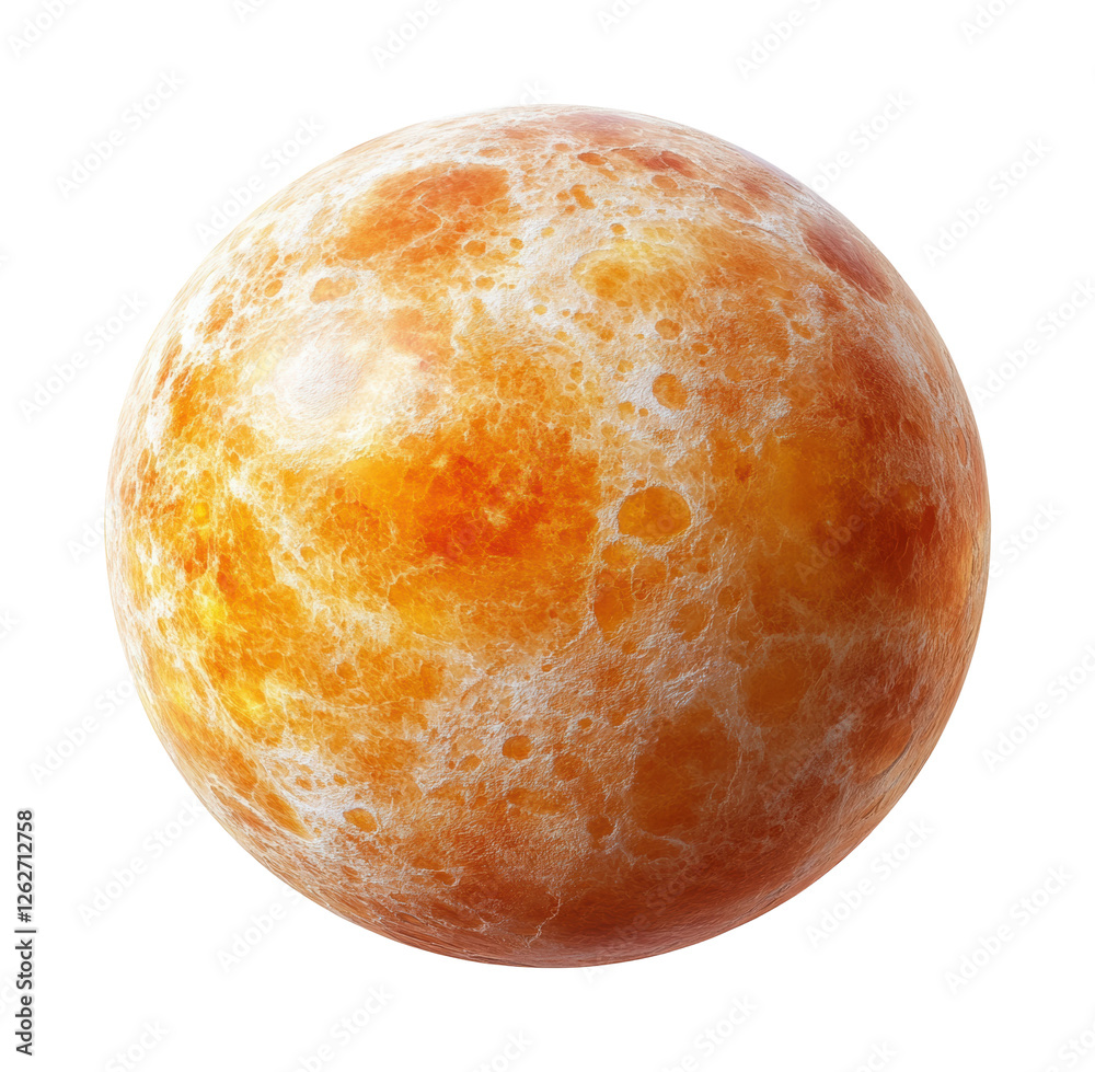 Venus aerial planetary science adventure isolated on transparent ...