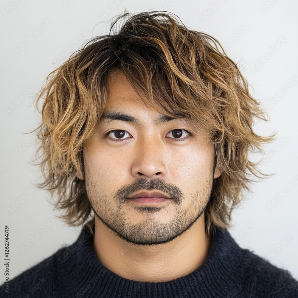 Salon photo, average Japanese male, 35 years old, wolf, 17th level ...