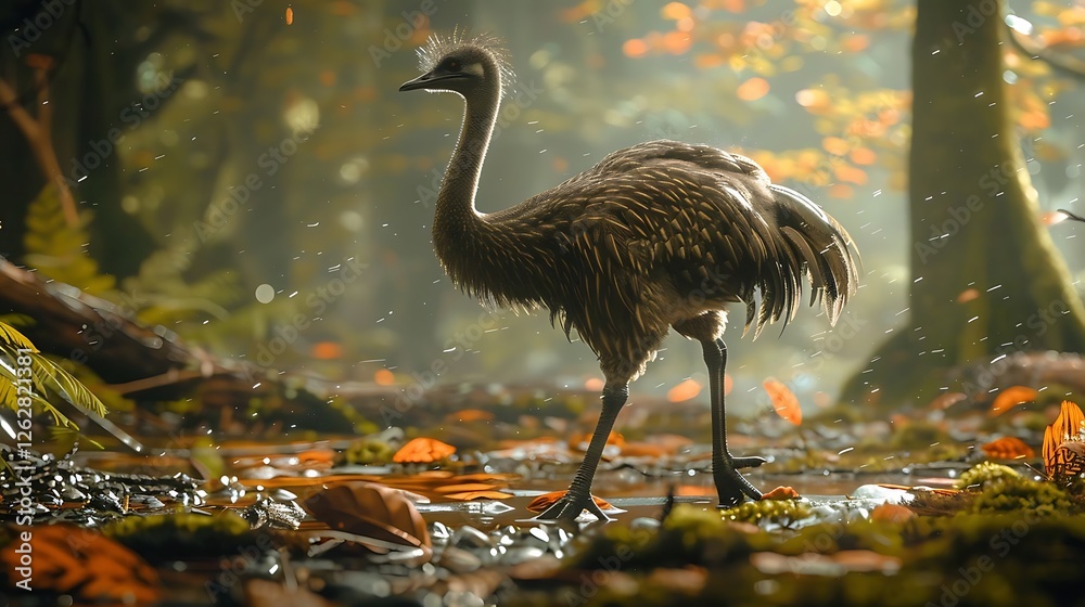 Moas were large, flightless birds native to New Zealand, now extinct ...