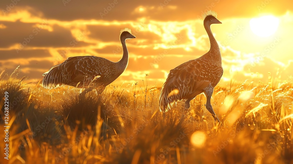 Moas were large, flightless birds native to New Zealand, now extinct ...