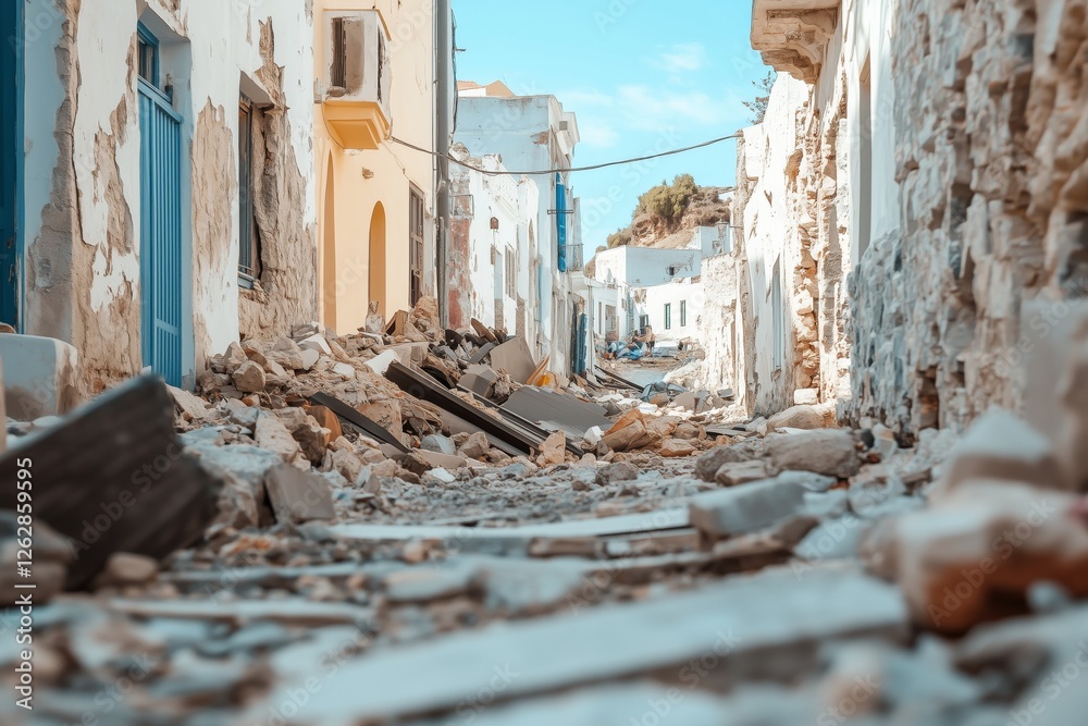 Devastated city in Greece after earthquake shows collapsed structures ...