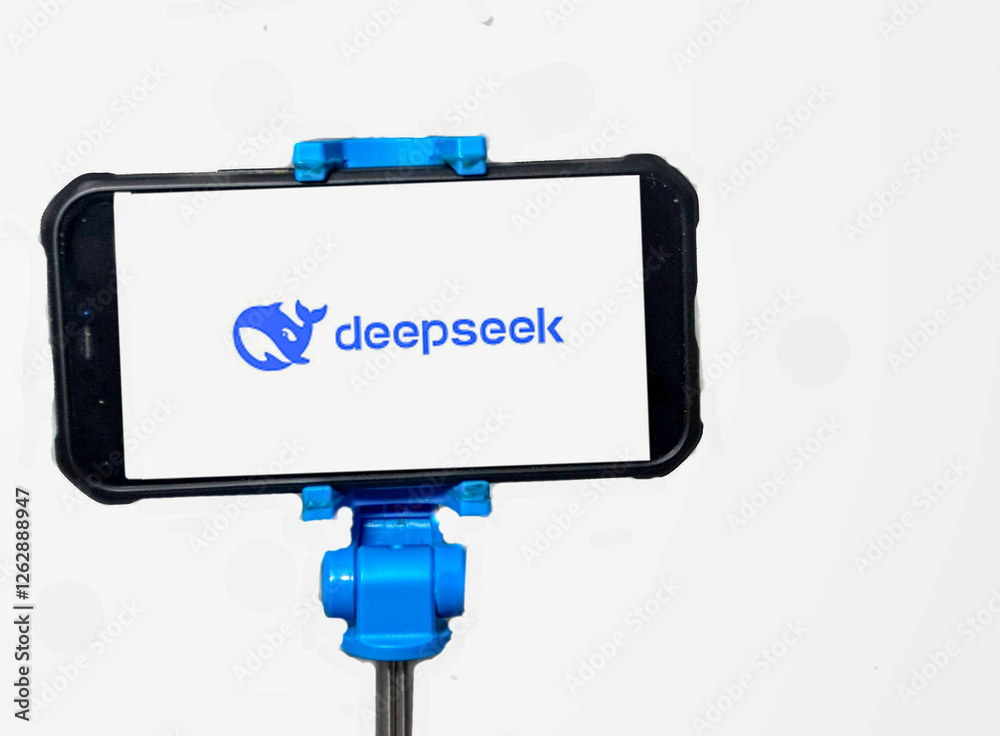 deepseek ai company logo on a smartphone with white background Stock ...