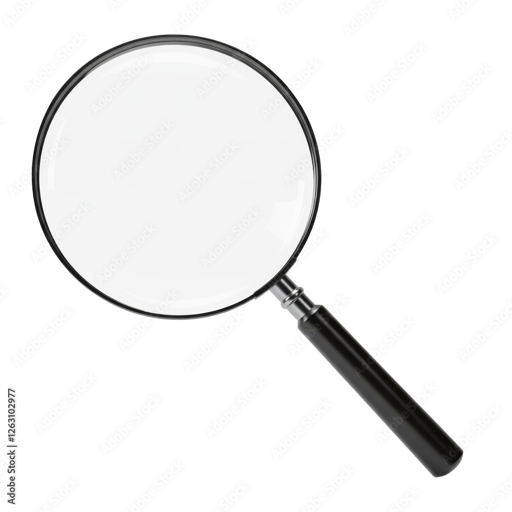 magnifying glass, convex lens that makes objects appear larger zoom ...