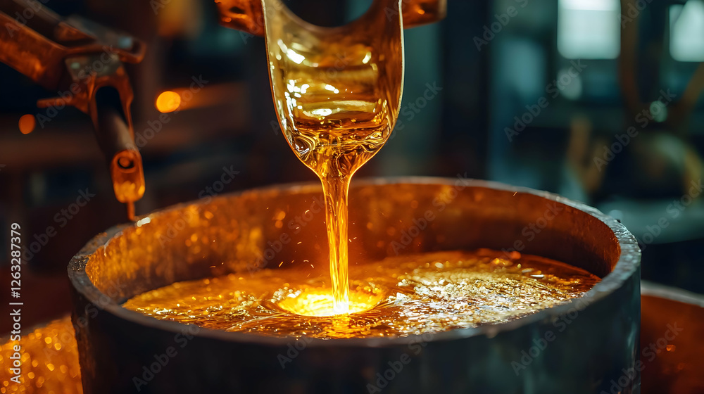 Liquid Gold, A Mesmerizing Glimpse into the Art of Molten Metal ...