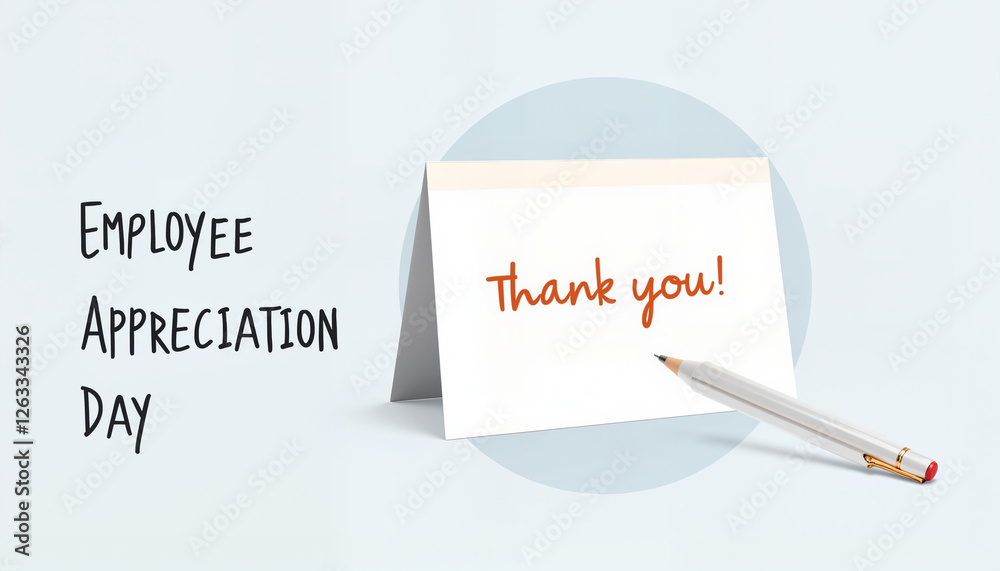 Thank you card for Employee Appreciation Day Stock Illustration | Adobe ...