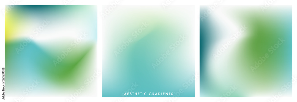 Light blue and green gradient background. Abstract light fresh sky ...