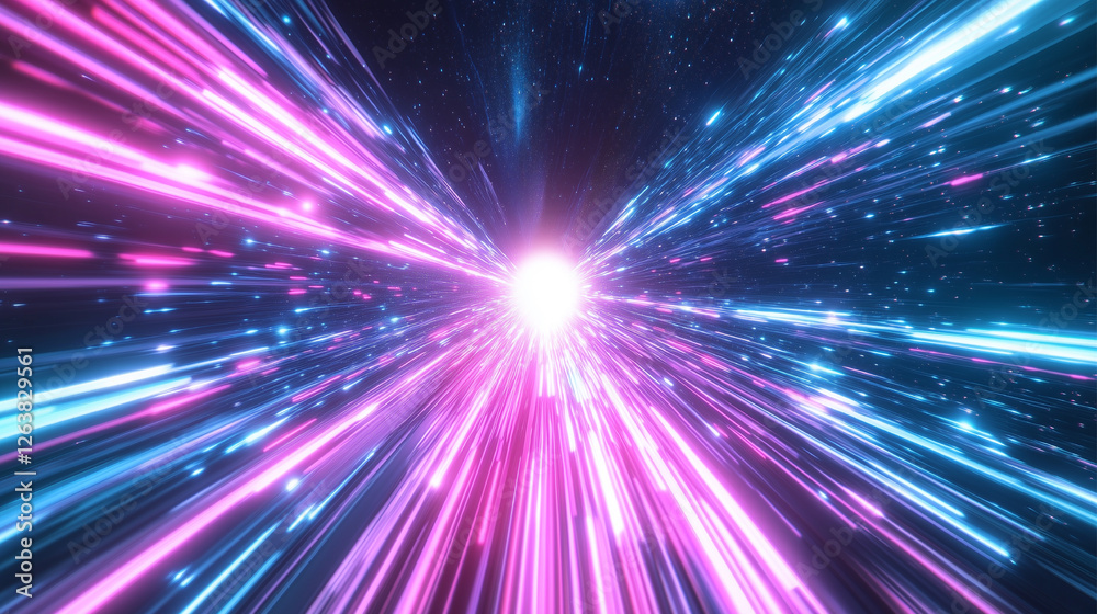 Ilustración de Stock Speed vibrant traffic trails Wallpaper Neon ...