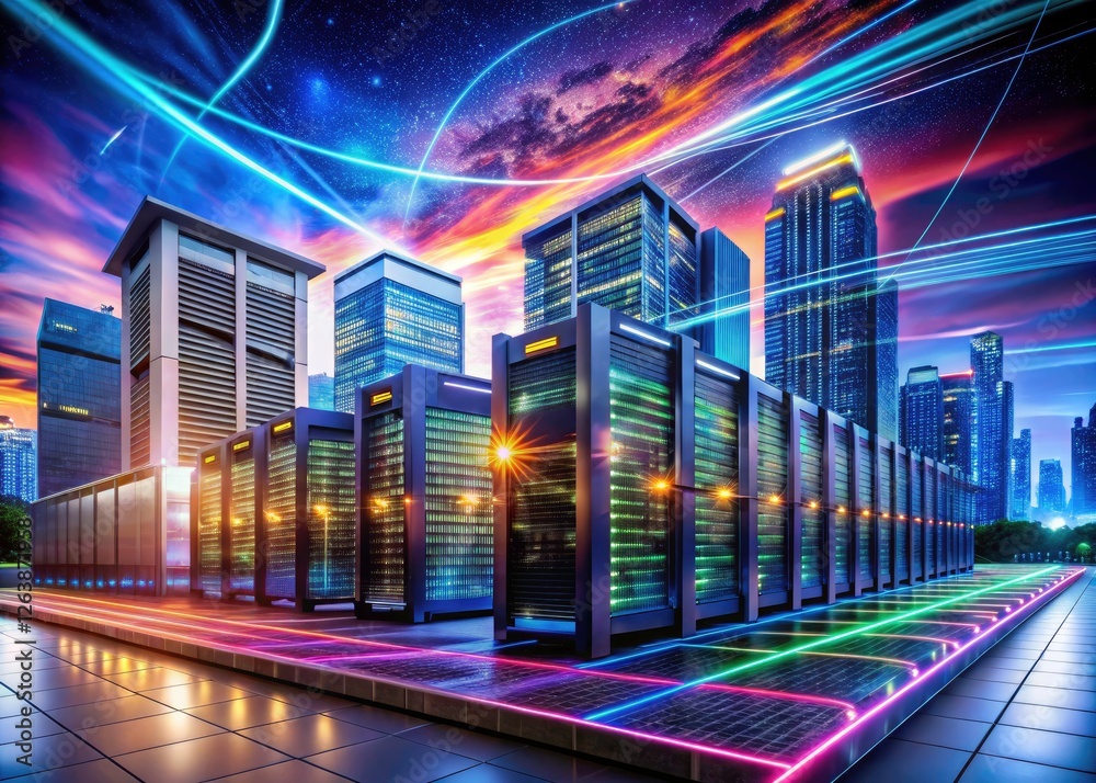 High-speed data processing and AI drive this smart city, powered by a ...