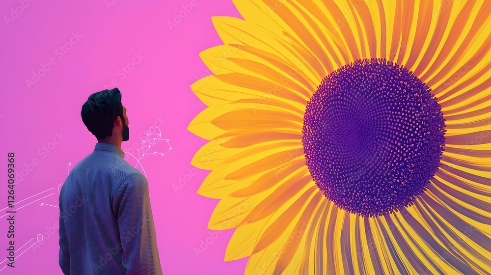 A mathematician is explaining the Fibonacci sequence using a colorful ...