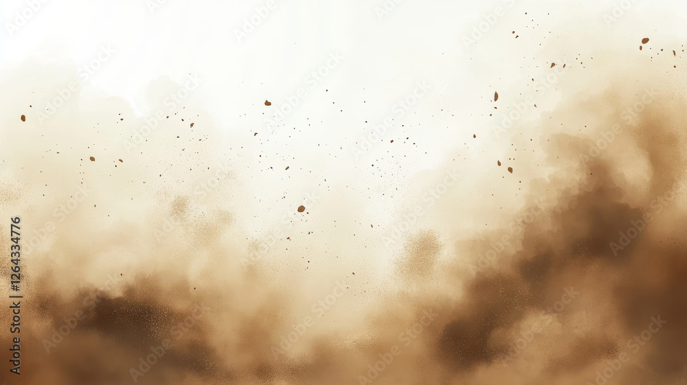 Dust clouds set isolated on transparent background. Vector realistic ...