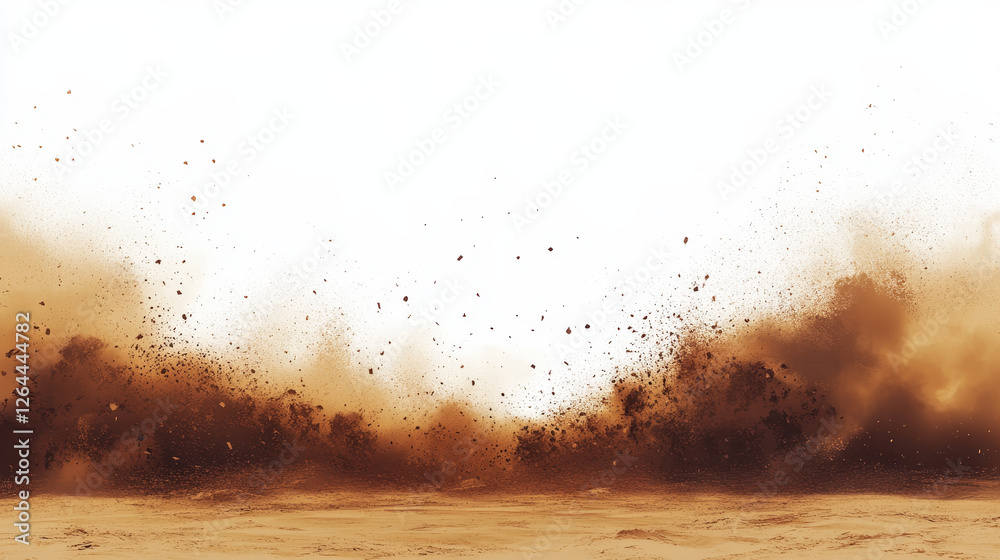 Dust clouds set isolated on transparent background. Vector realistic ...