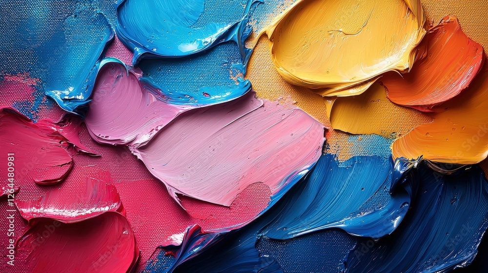 Art oil and acrylic smear blot canvas painting wall texture map pattern ...