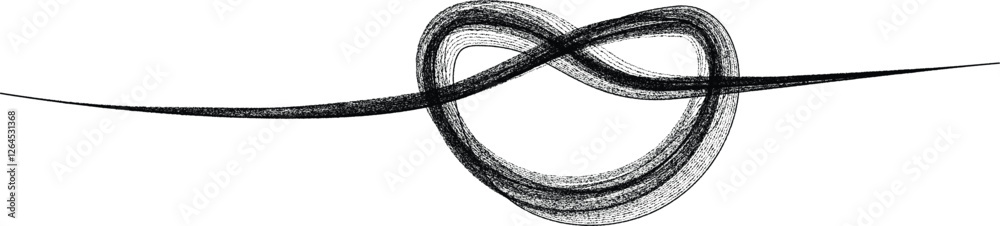 Flow lines. Many vector curved lines forming rope logo. Design Element ...