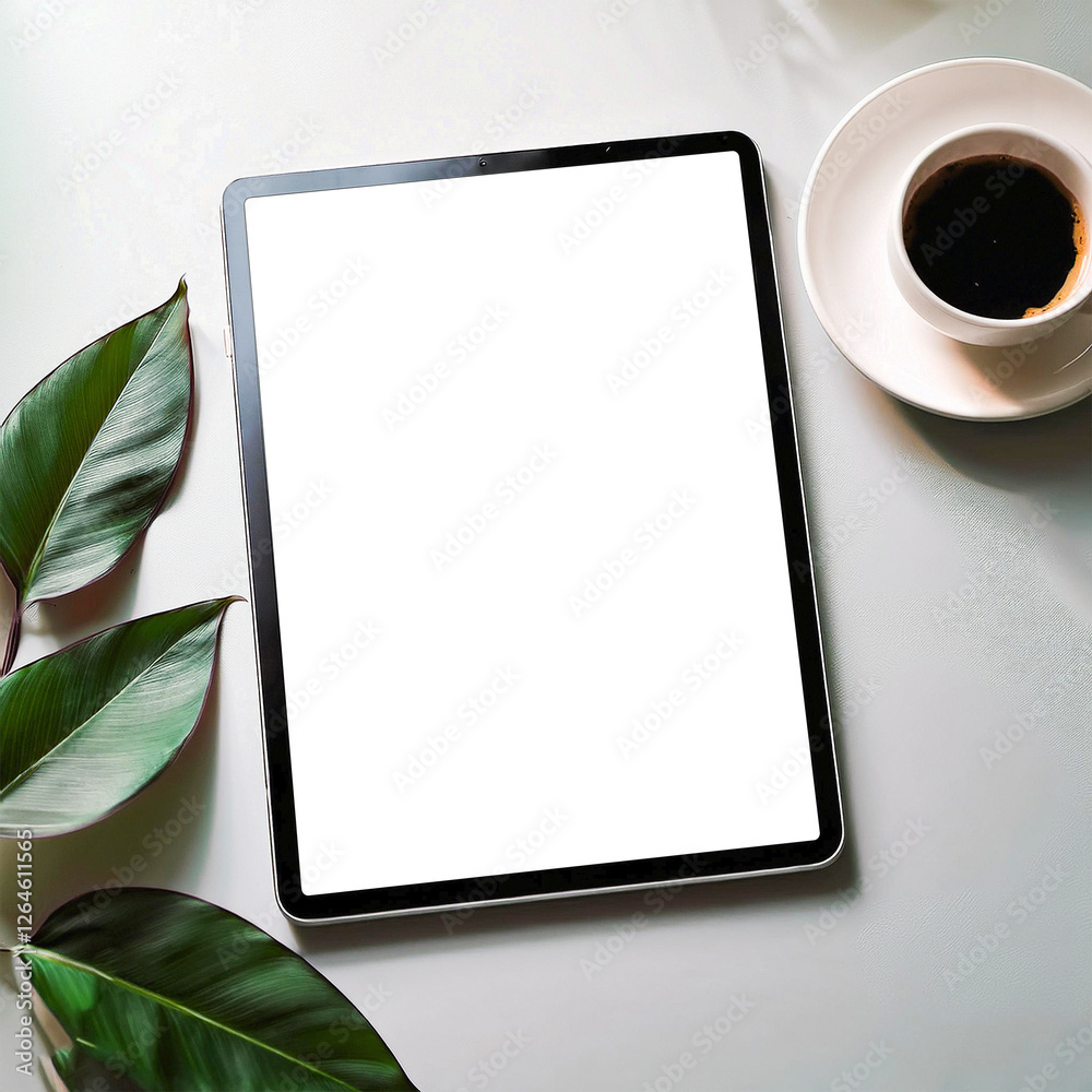 a photo realistic of close up device tablet, mockup tablet and ipad ...