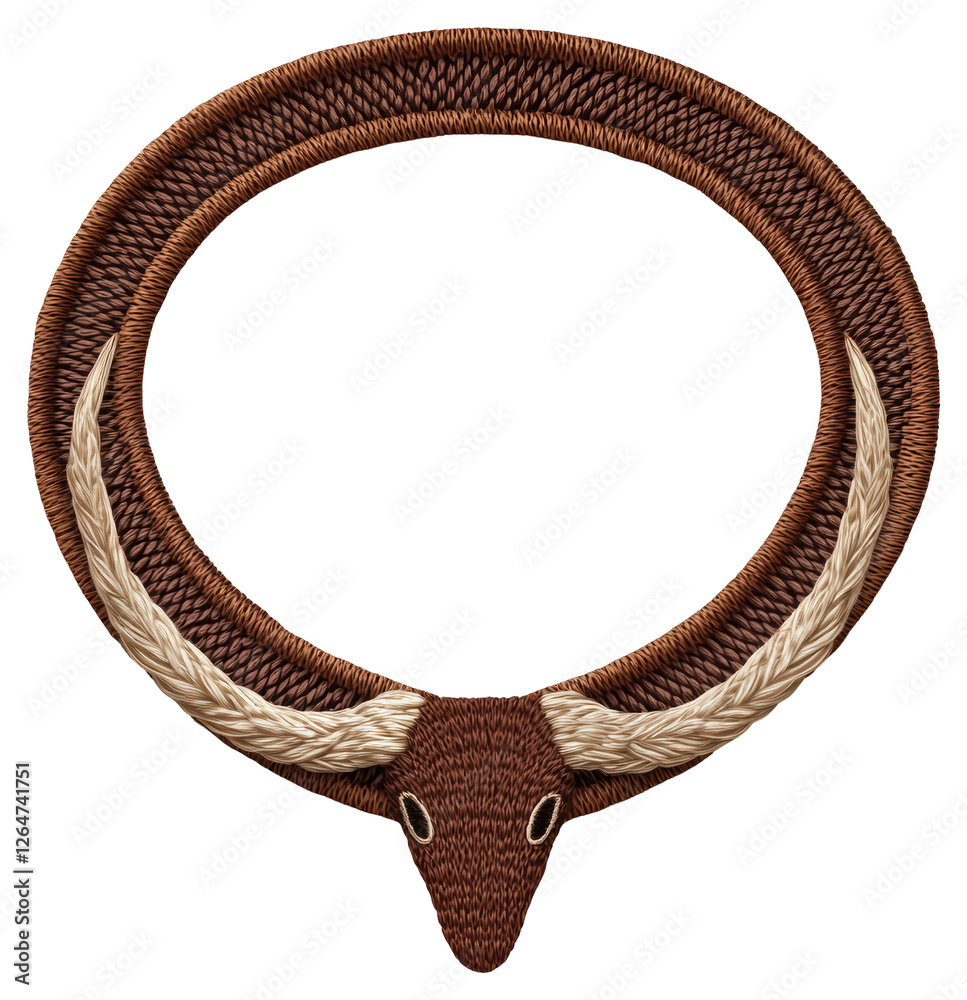Ouroboros Snake Biting its Tail in Circular Infinite Eternal Cycle ...