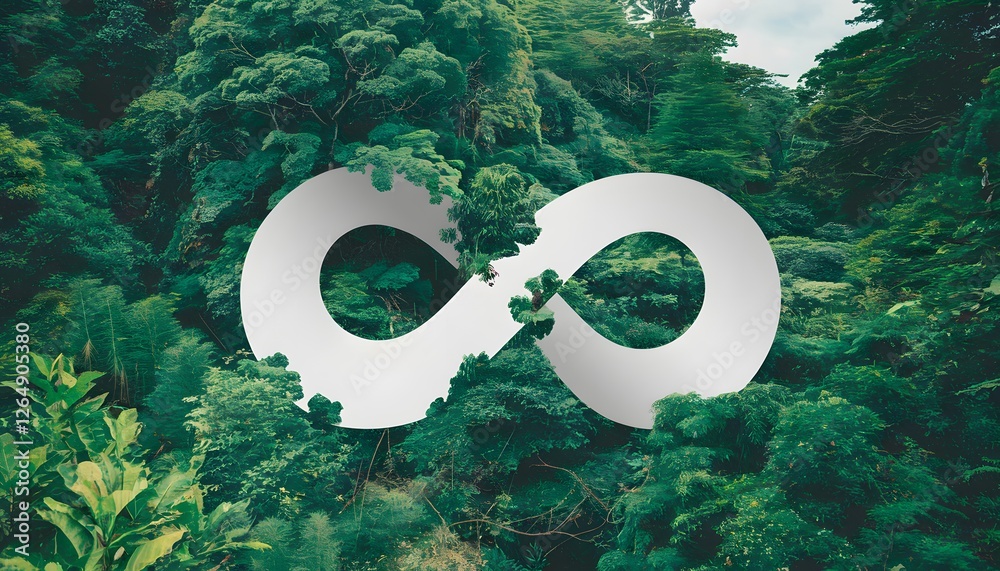 Infinite Nature Lush Green Tropical Forest Eco Friendly Sustainable ...