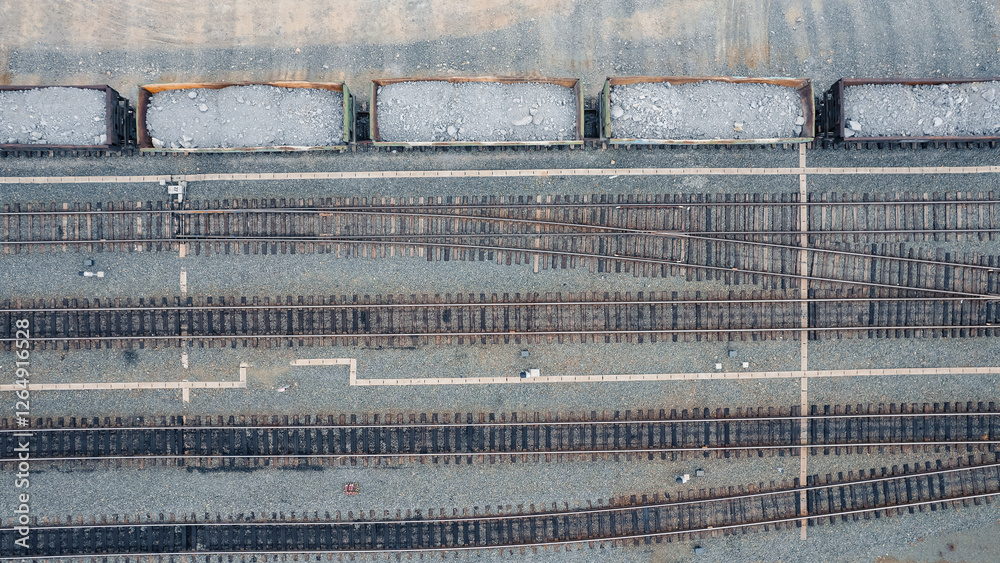 Transportation magnetite of iron concentrate, ore in packing bags is ...