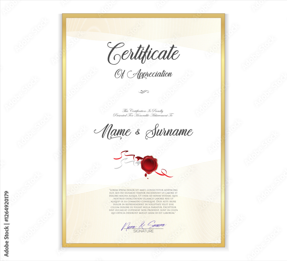 Certificate of appreciation design. Certificate of achievement ...