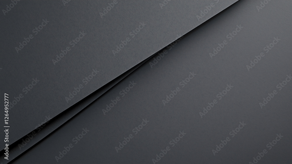 Textured black paper with a dark gray tone and a diagonal shadow ...