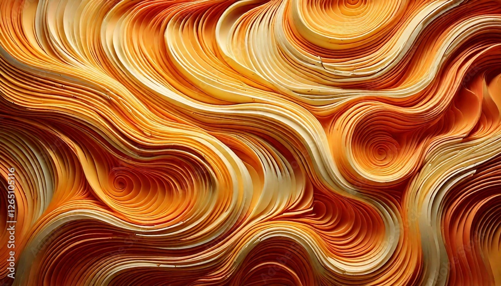 melting shapes with a 3D, liquid-like texture. Soft light and an ...