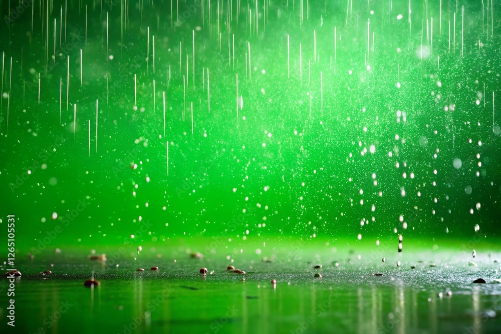 Realistic Heavy Rain VFX Green Screen Background for Video Editing ...