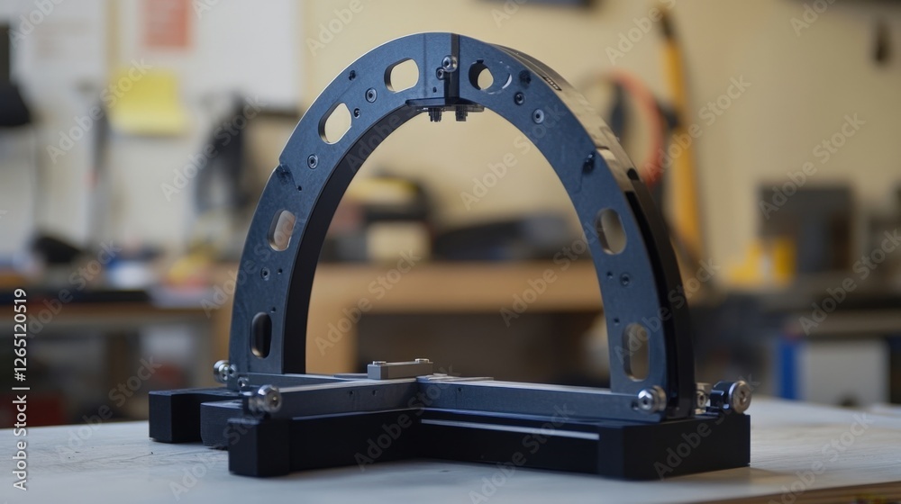 Custom built camera stabilizer rig featuring an innovative arched ...